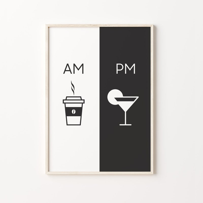 Am Pm Sign - Etsy