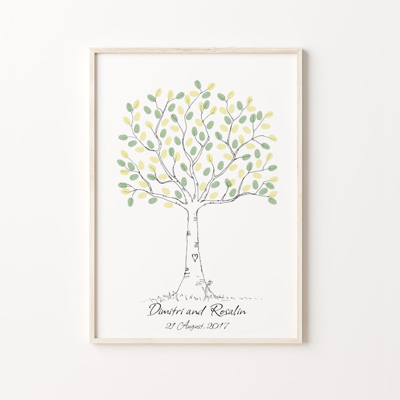 Printable Fingerprint Tree - Etsy