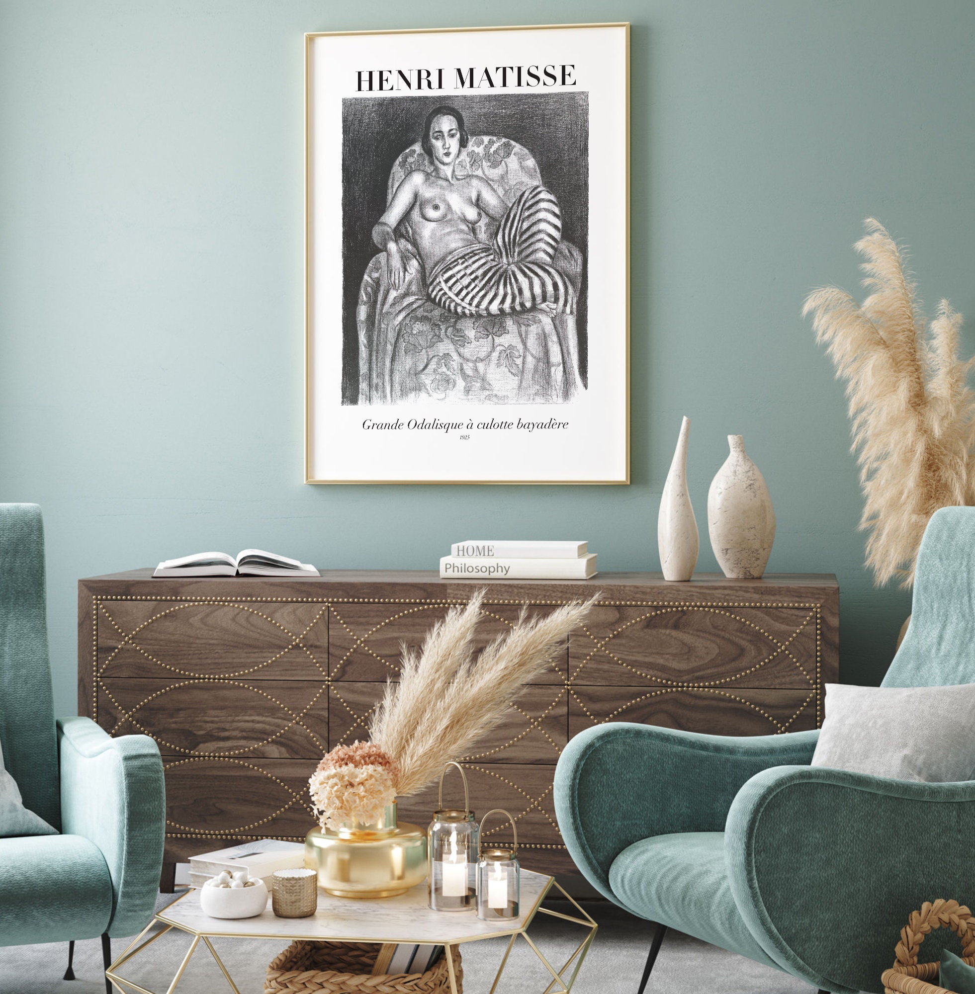 Henri Matisse Grande Odalisque a Culotte Bayadere Printable - Etsy