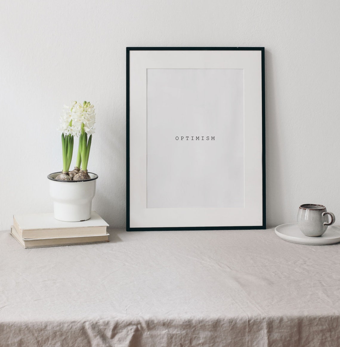 OPTIMISM Printable Art Calligraphy Wall Art Quote Poster - Etsy