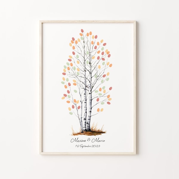 Thumbprint Tree - Etsy