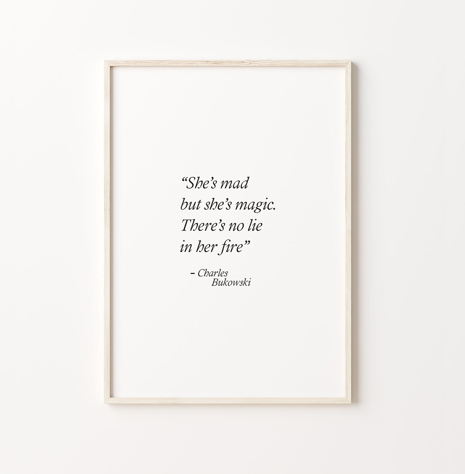 She is Magic PRINTABLE ART Typography Wall Art Charles - Etsy