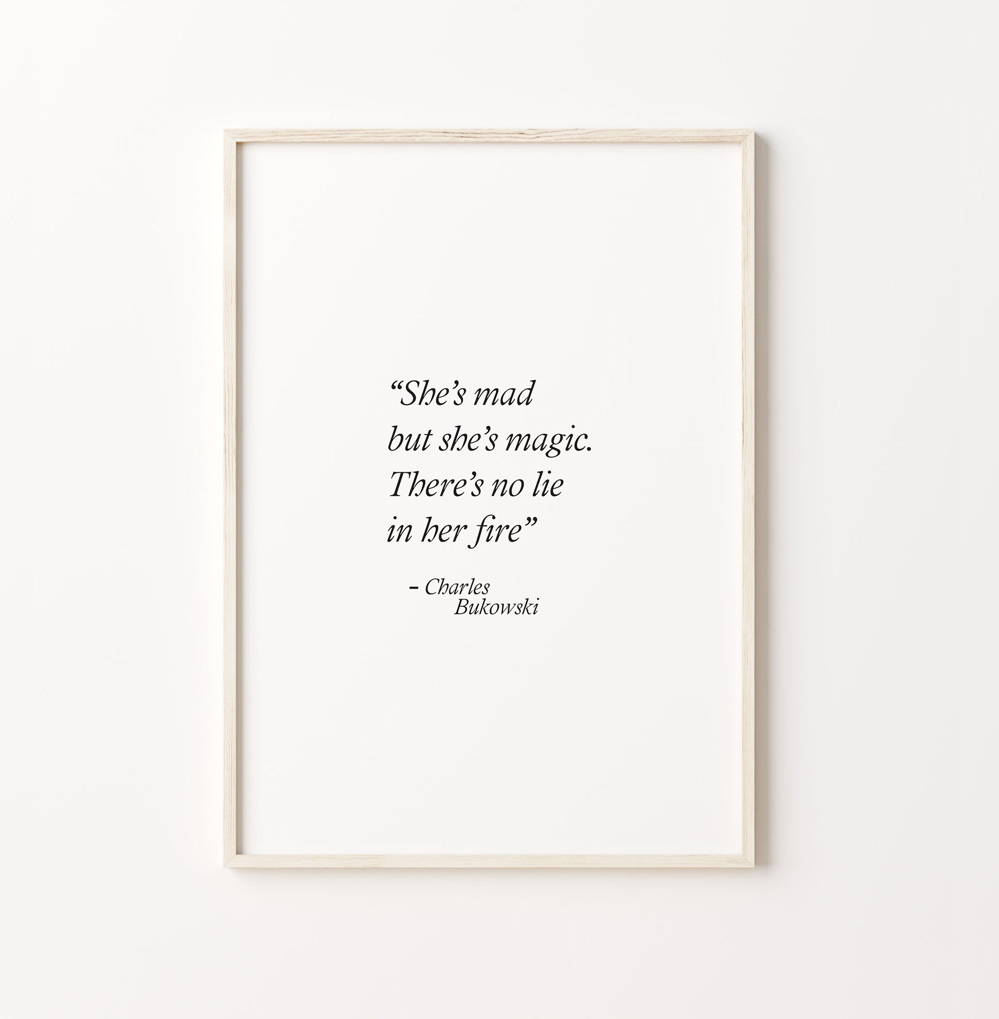 She is Magic PRINTABLE ART Typography Wall Art Charles - Etsy