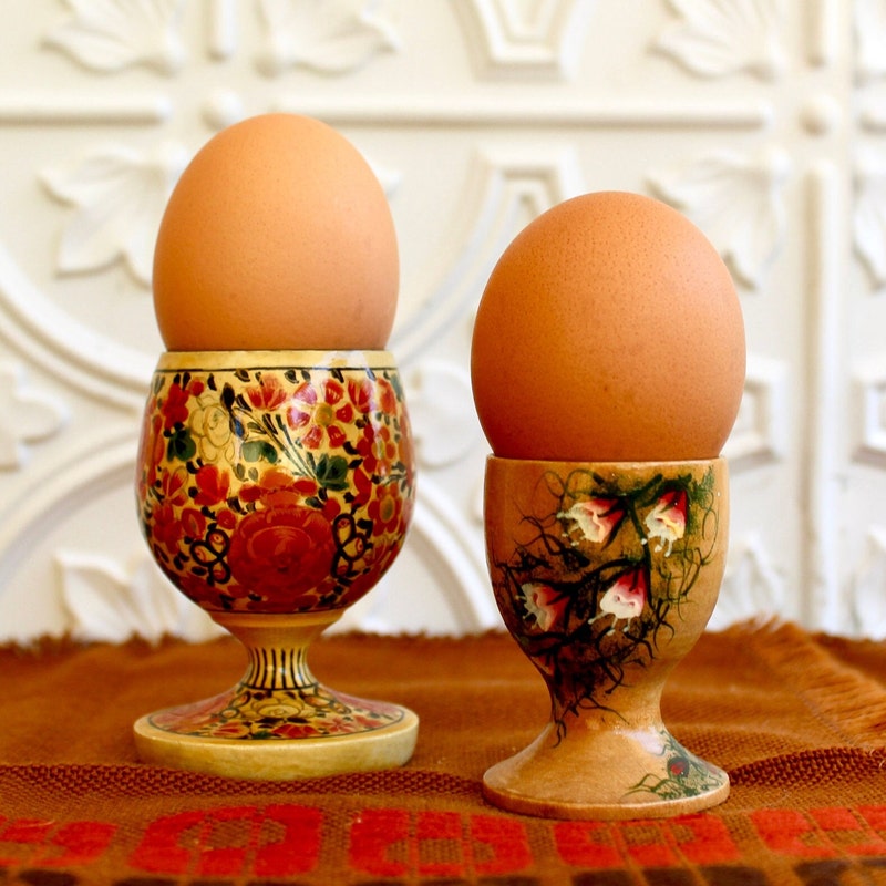 Floral Egg Cups - Etsy