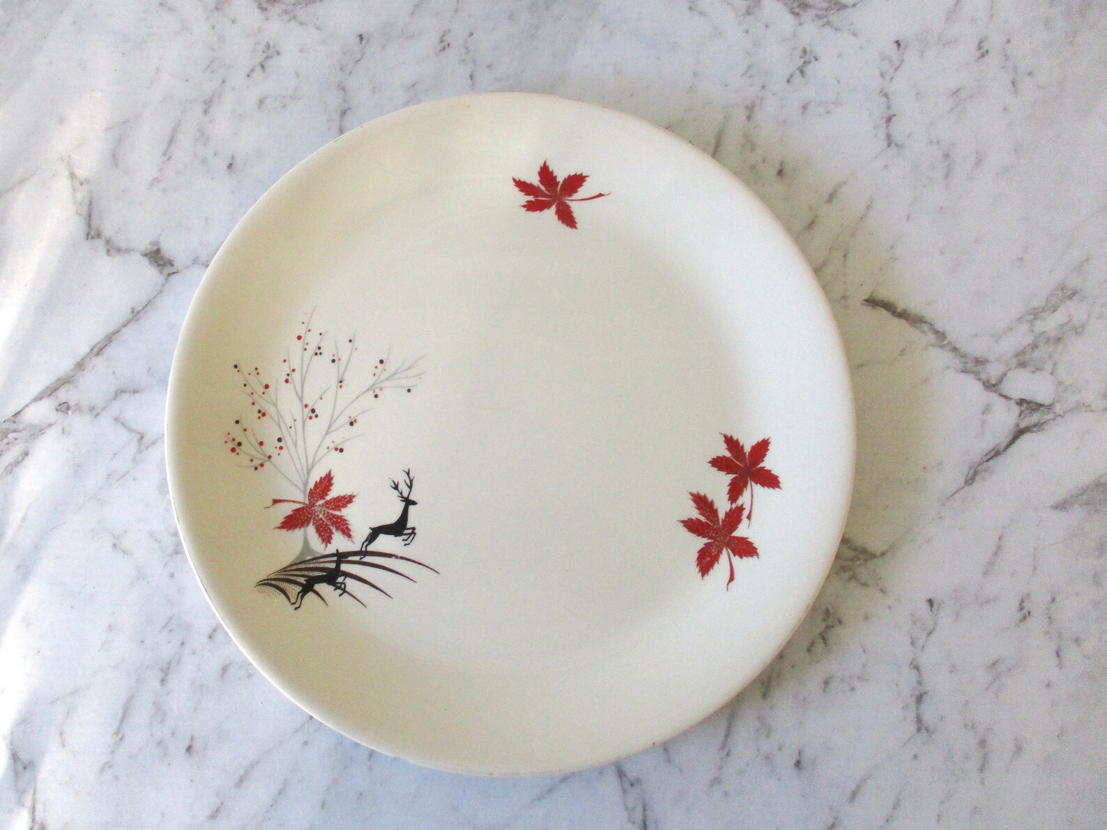 Vintage Woodland Alfred Meakin Plate 25cm 1950's Stag - Etsy