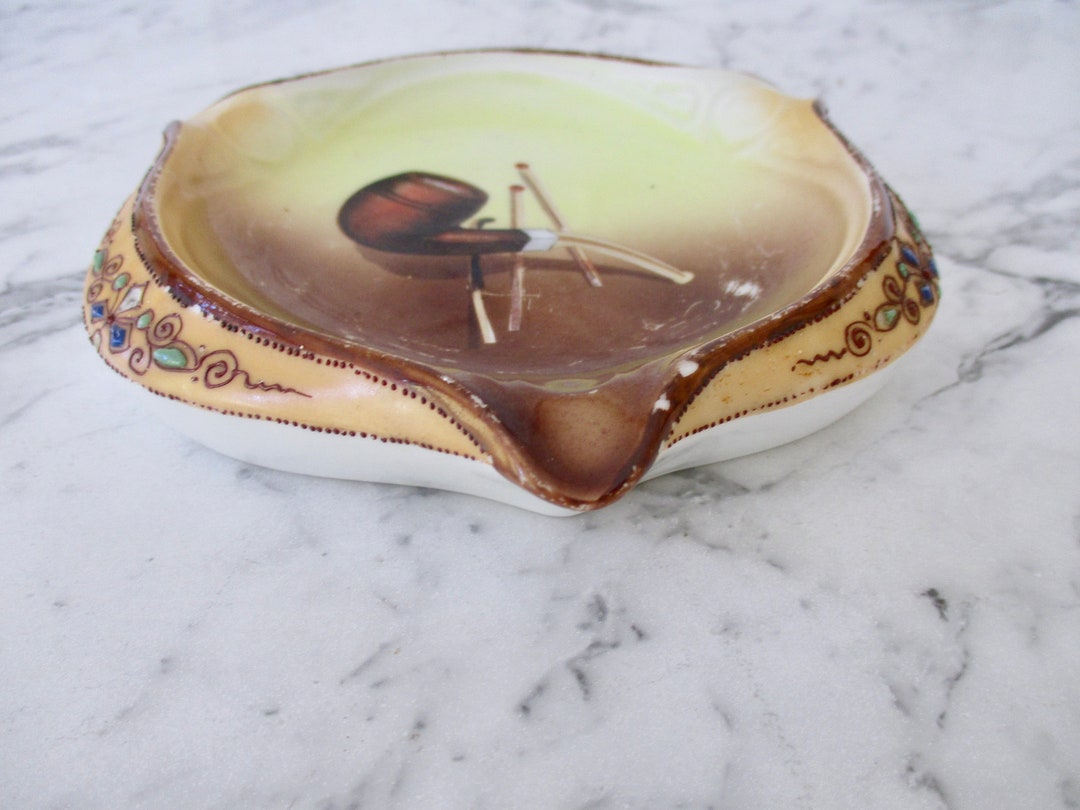 Vintage Pipe Ashtray, Mid Century Cigar Ashtray, Mid Century Tobacciana ...