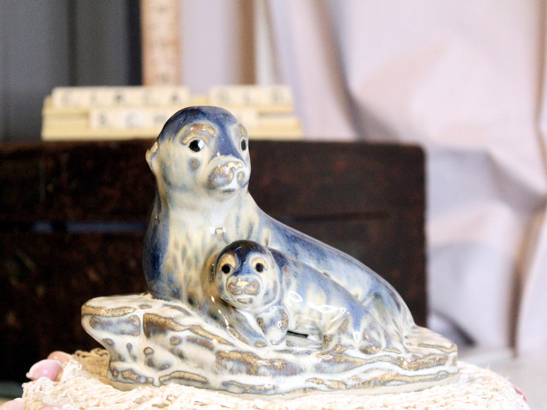 Mother Seal and Pup Studio Pottery, Seal Island Pottery UK - Etsy UK