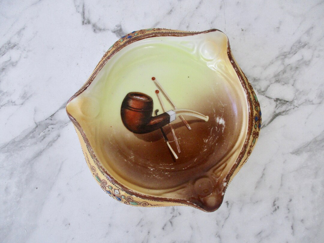 Vintage Pipe Ashtray Mid Century Cigar Ashtray Mid Century - Etsy