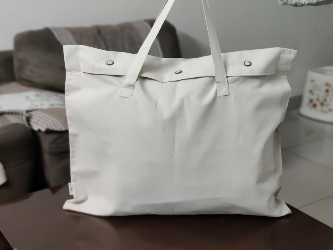 Pure Cotton Storage Bag Fastened With Buttons/for Storing Linens ...