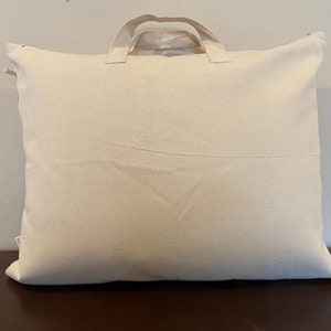 Cotton Canvas Pillow Storage Bag (pack of 2), Home & Travel,3 Colors, 3 ...
