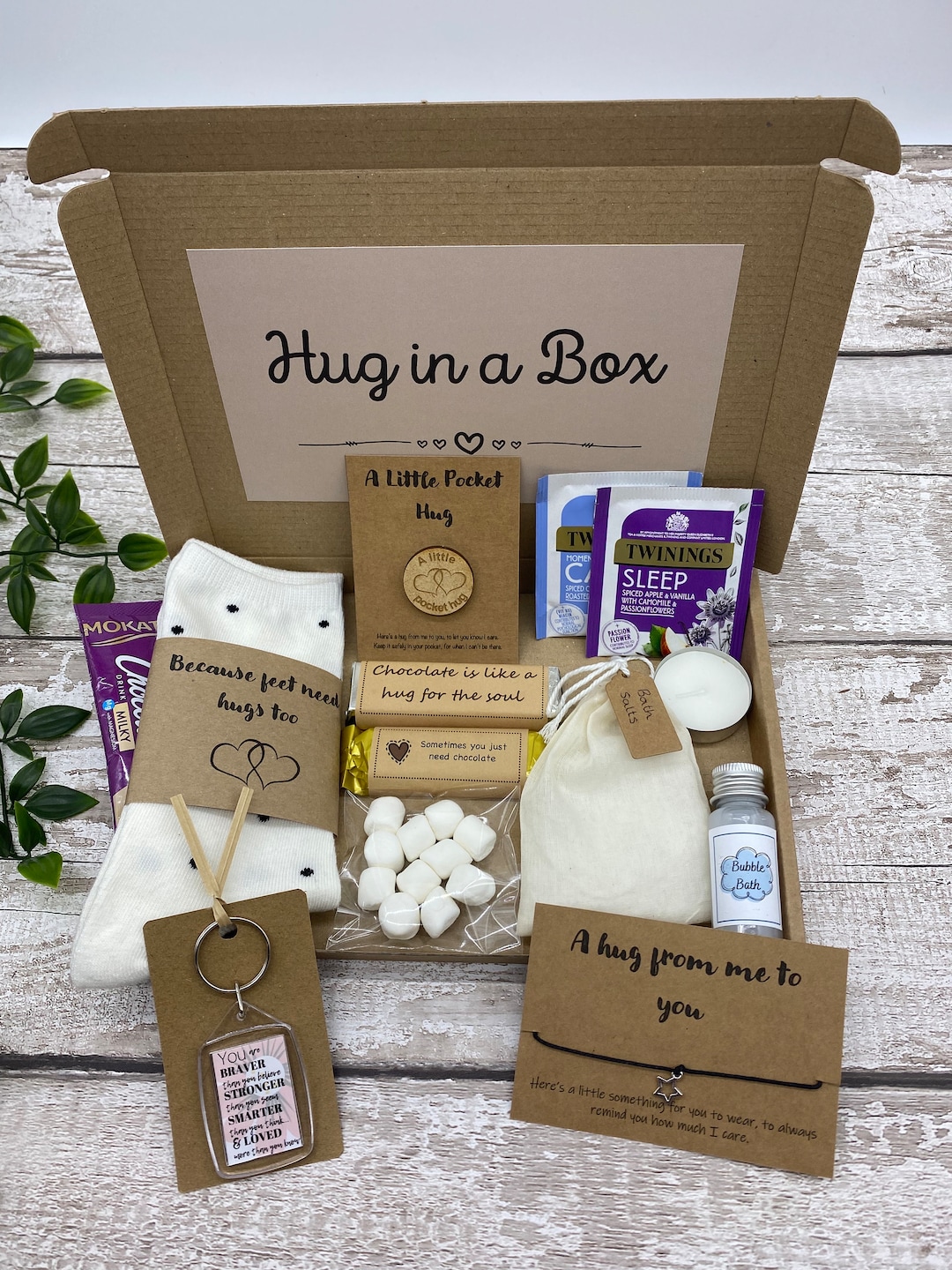 Hug in a Box | Gift Box | Well-being Box | Personalised | Self Care ...