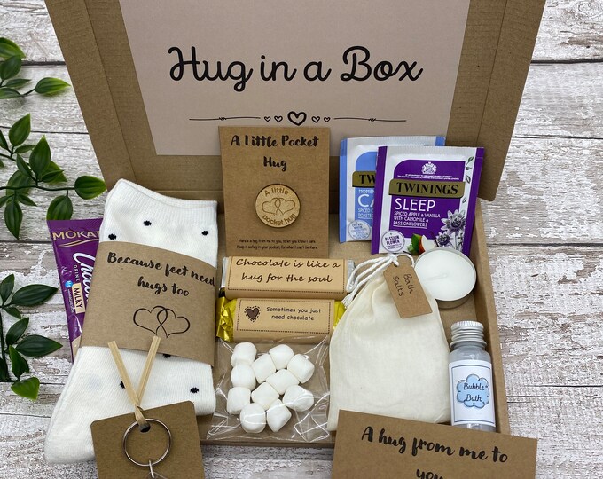 Hug in a Box | Gift Box | Well-being Box | Personalised | Self Care ...