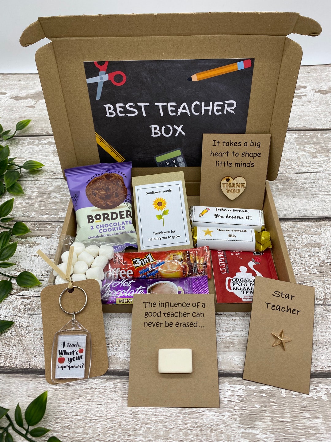 Thank You Teacher Best Teacher Teaching Assistant End of School Gifts ...