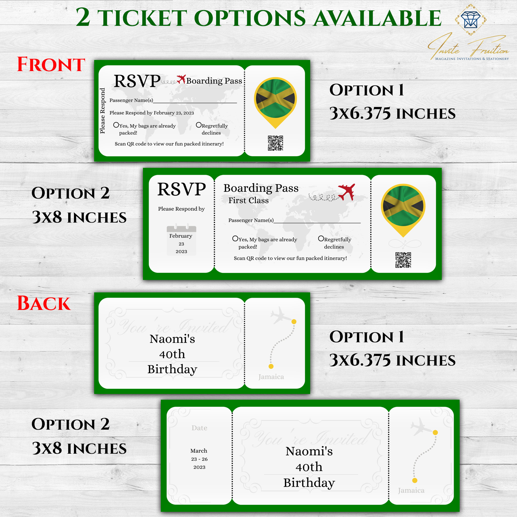 Passport Invitation Canva Template Printable Do It Yourself Etsy 7490