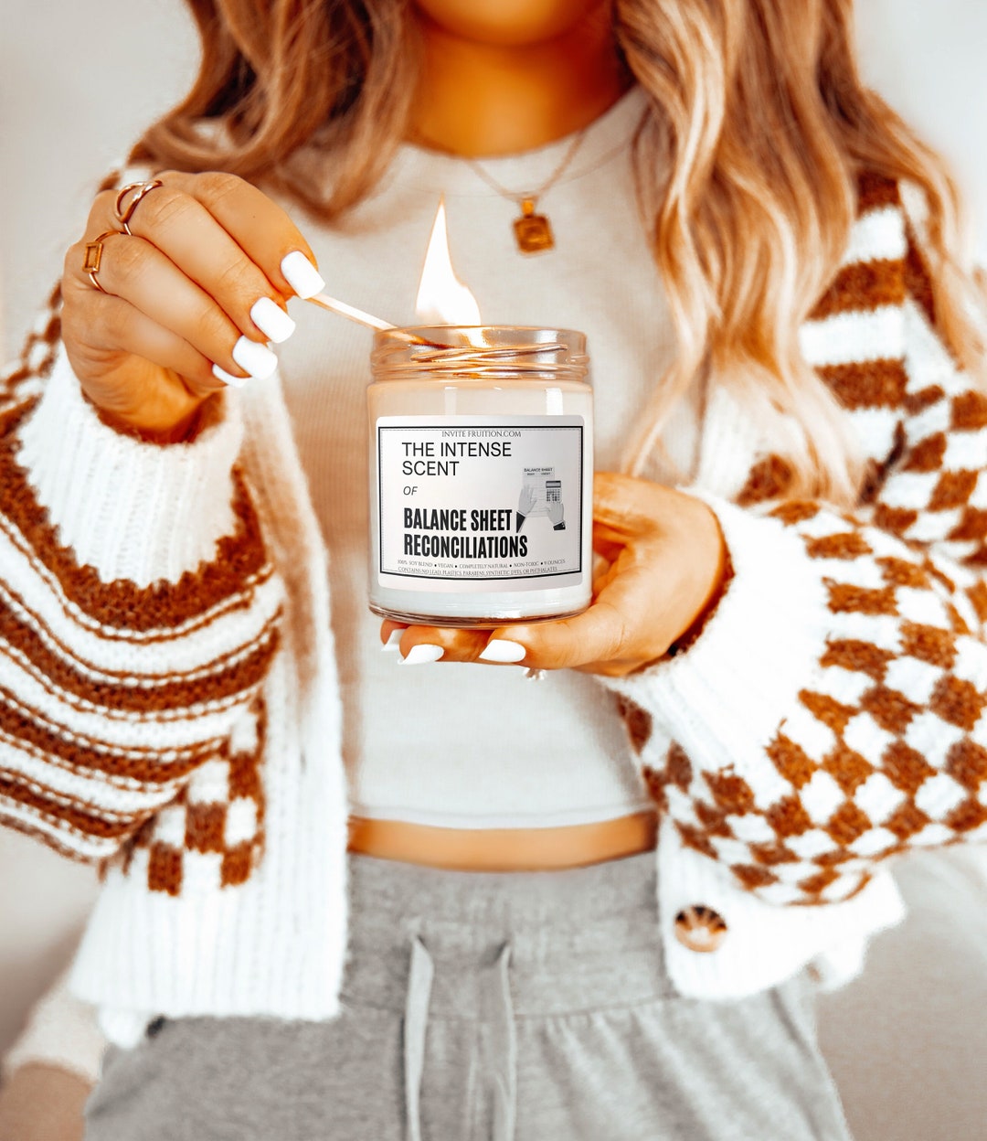 Funny Balance Sheet Reconciliation 9oz Scented Soy Candle, Cfe Cia Cisa ...