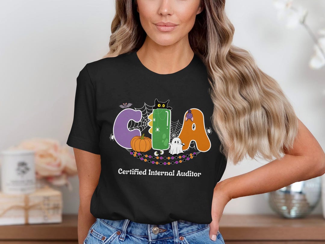 CIA Certified Internal Auditor Halloween T-shirt: Spooky Audit Office ...