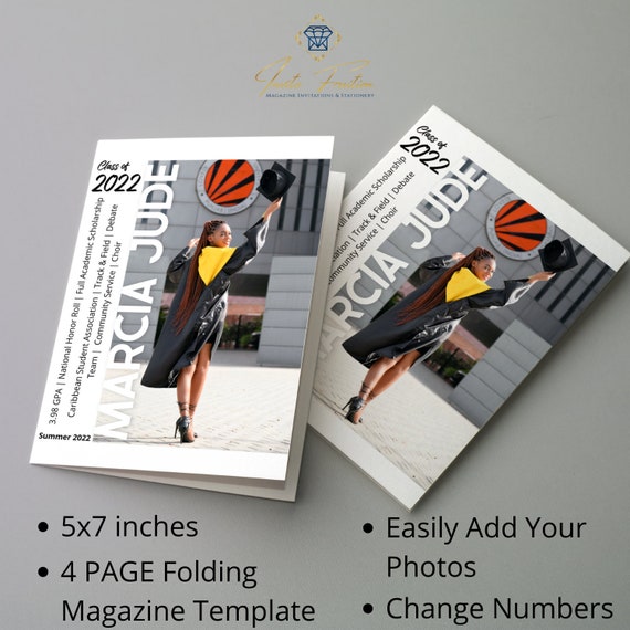 School Magazine Cover Page Template
