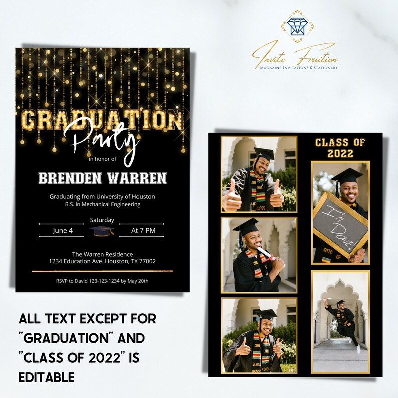 Class of 2023 Invites Graduation Party Invitation Template - Etsy