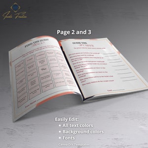 DIY Instant Download Bridal Shower Games Magazine Booklet With Thank ...