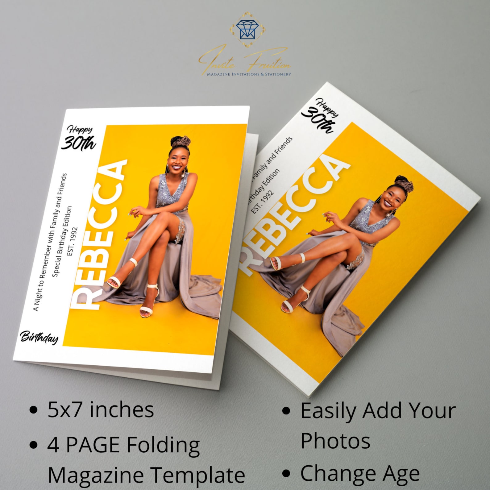 DIY Birthday Magazine Covers for Any Age Birthday Party - Etsy