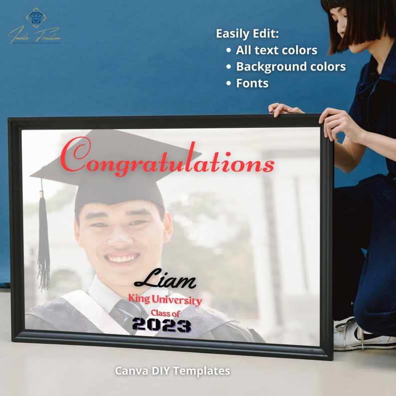 DIY Graduation Yard Sign Template Instant Download DIY Grad - Etsy