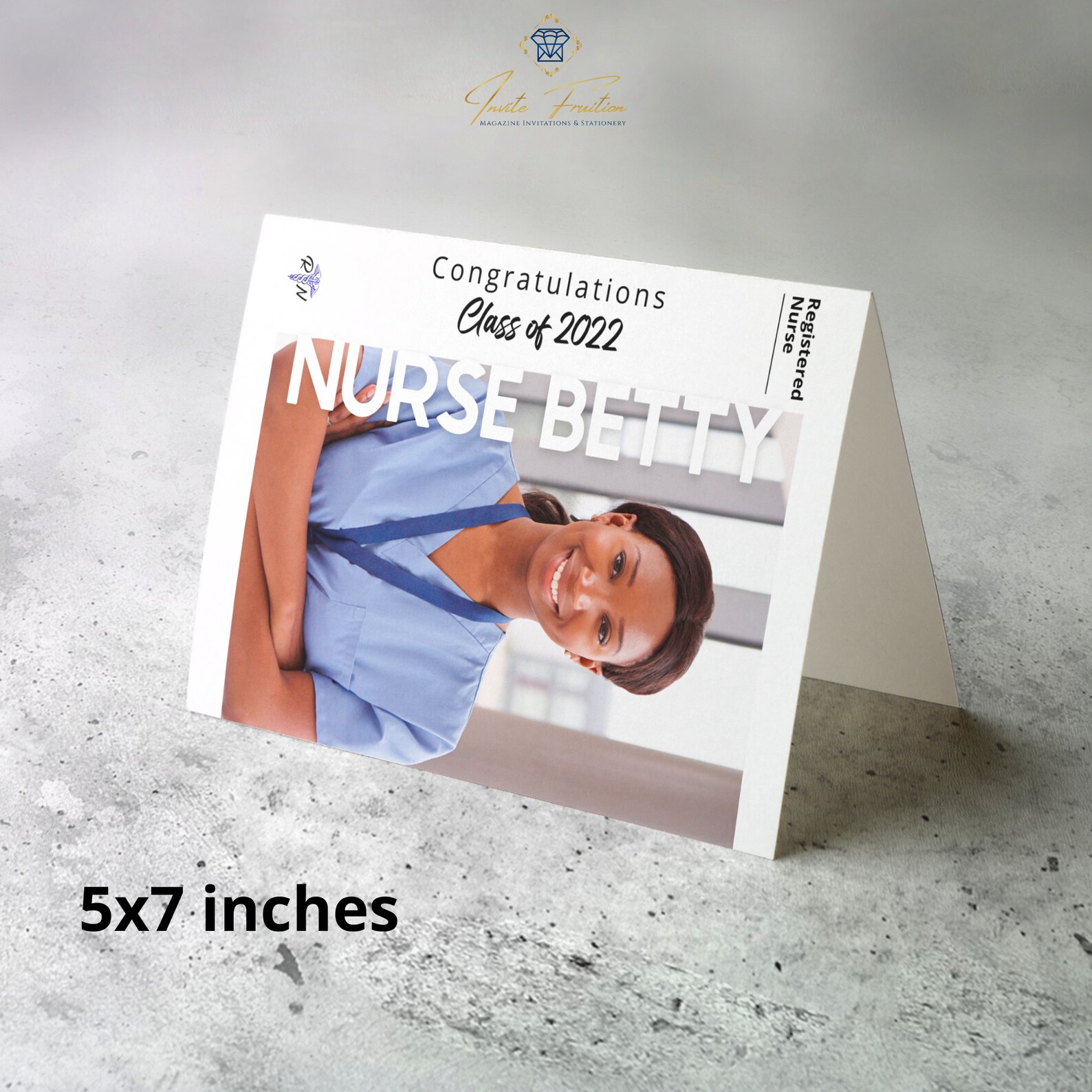 Medical Graduation Card Editable Template, Modern Printable Folding ...