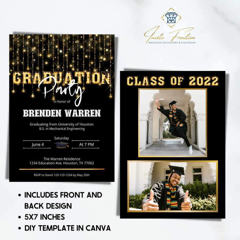 Class of 2023 Invites Graduation Party Invitation Template - Etsy