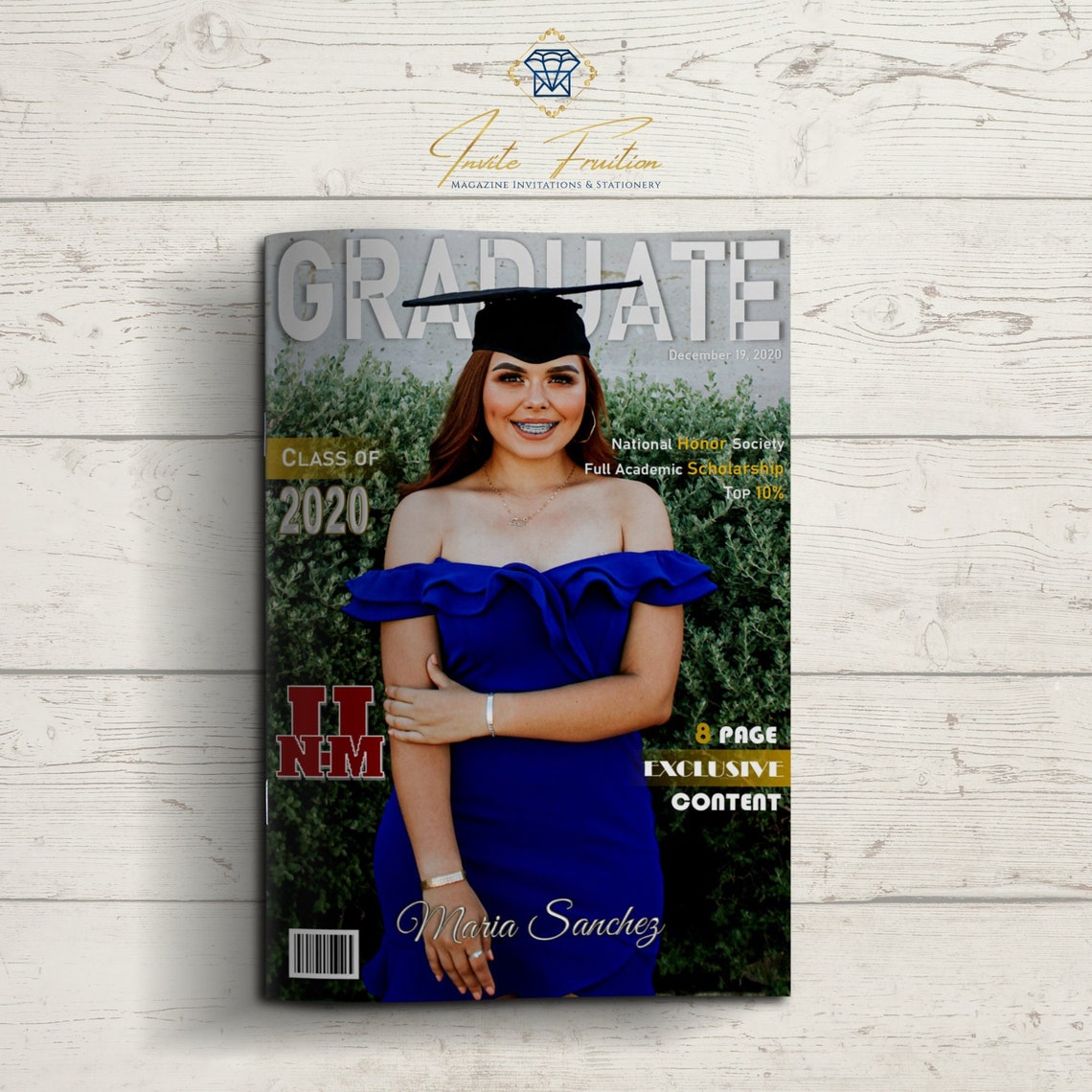 Graduation Magazine Invitation or Announcement Senior - Etsy