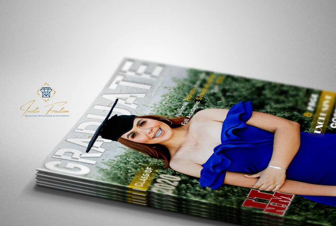 Graduation Magazine Invitation or Announcement, Senior Graduate ...