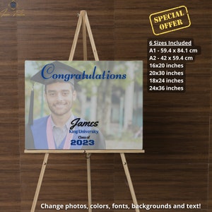 DIY Graduation Yard Sign Template, Instant Download DIY Grad Party ...