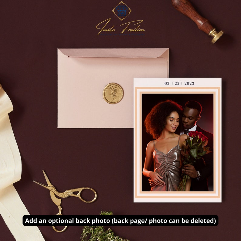 Editable Engaged Magazine for Save the Date Instant Download - Etsy