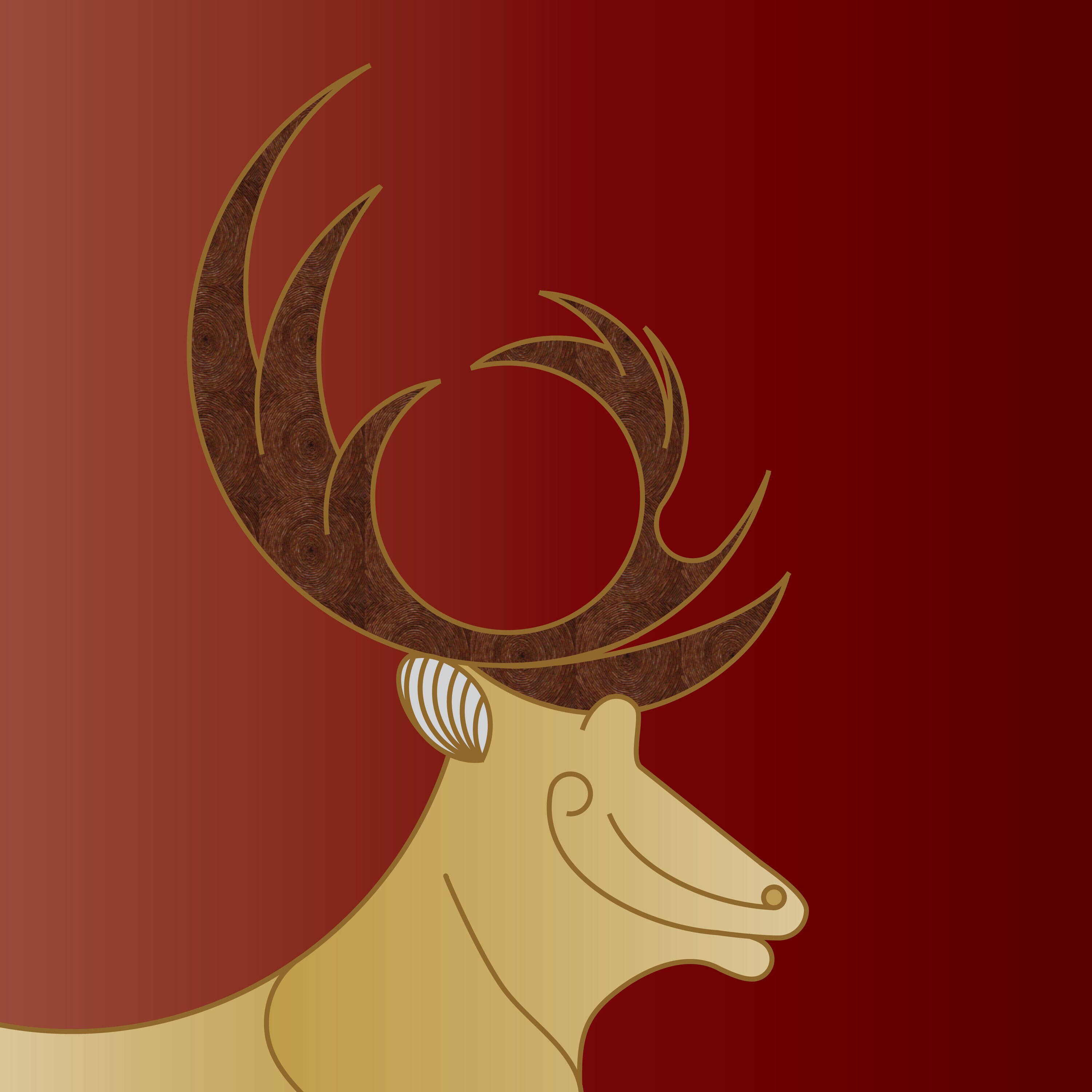 Tribe of Naphtali Modern Fine Art Print - the Stag - Twelve Tribes ...