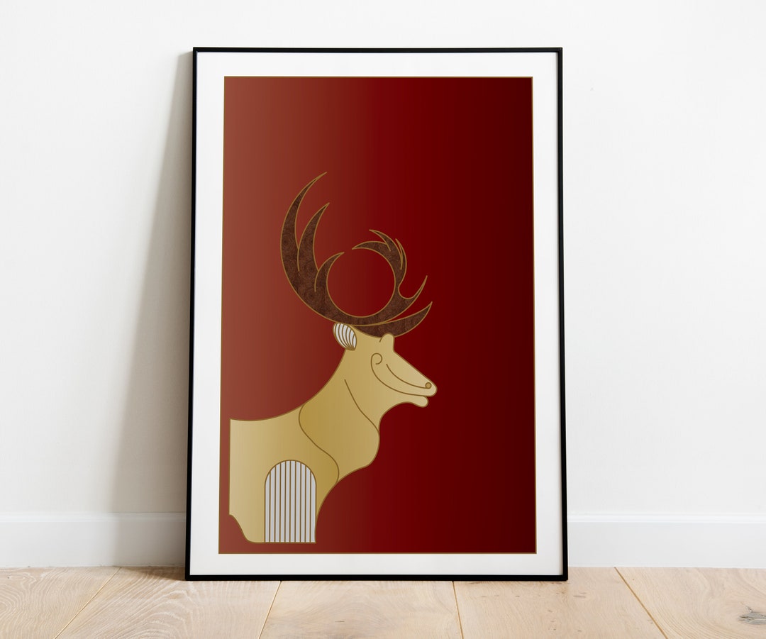 Tribe of Naphtali Modern Fine Art Print - the Stag - Twelve Tribes ...