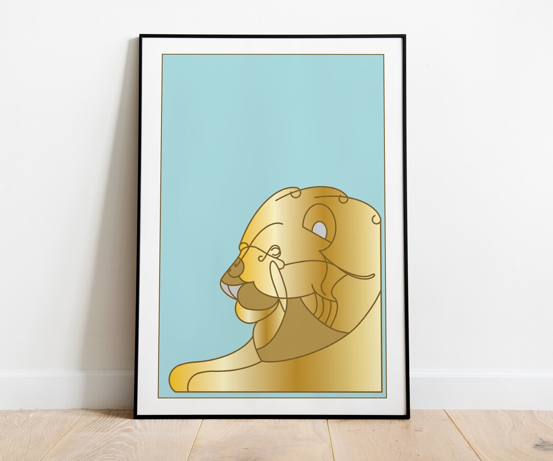 Tribe of Judah Modern Fine Art Print - the Lion - Twelve Tribes of ...