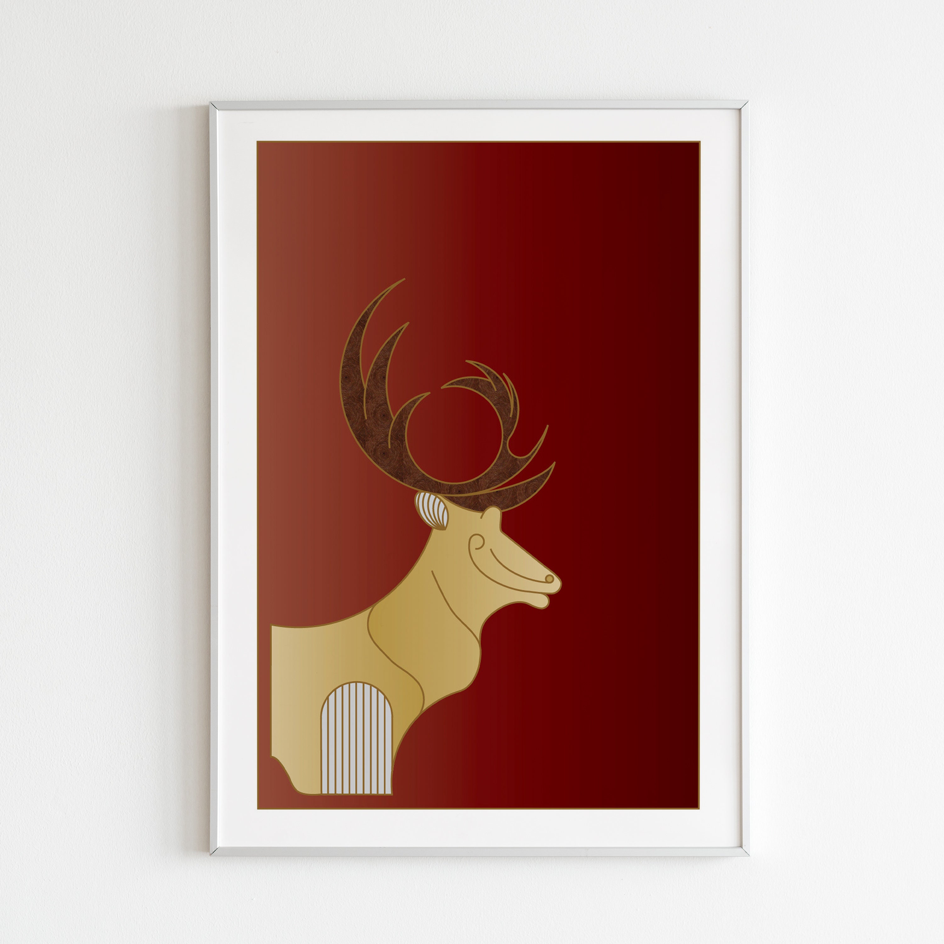 Tribe of Naphtali Modern Fine Art Print the Stag Twelve Tribes of ...