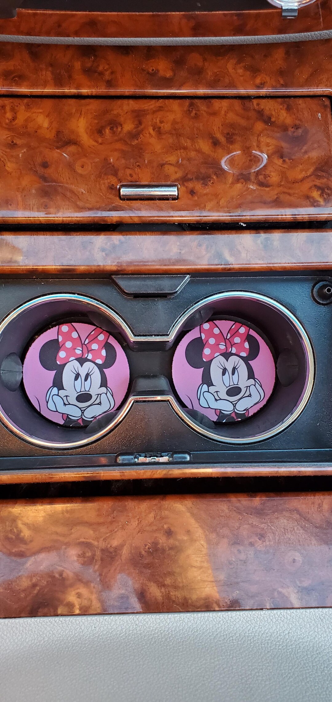 Minnie Mouse,minnie Decor,car Coasters,cup Holder Coasters,coasters,car ...