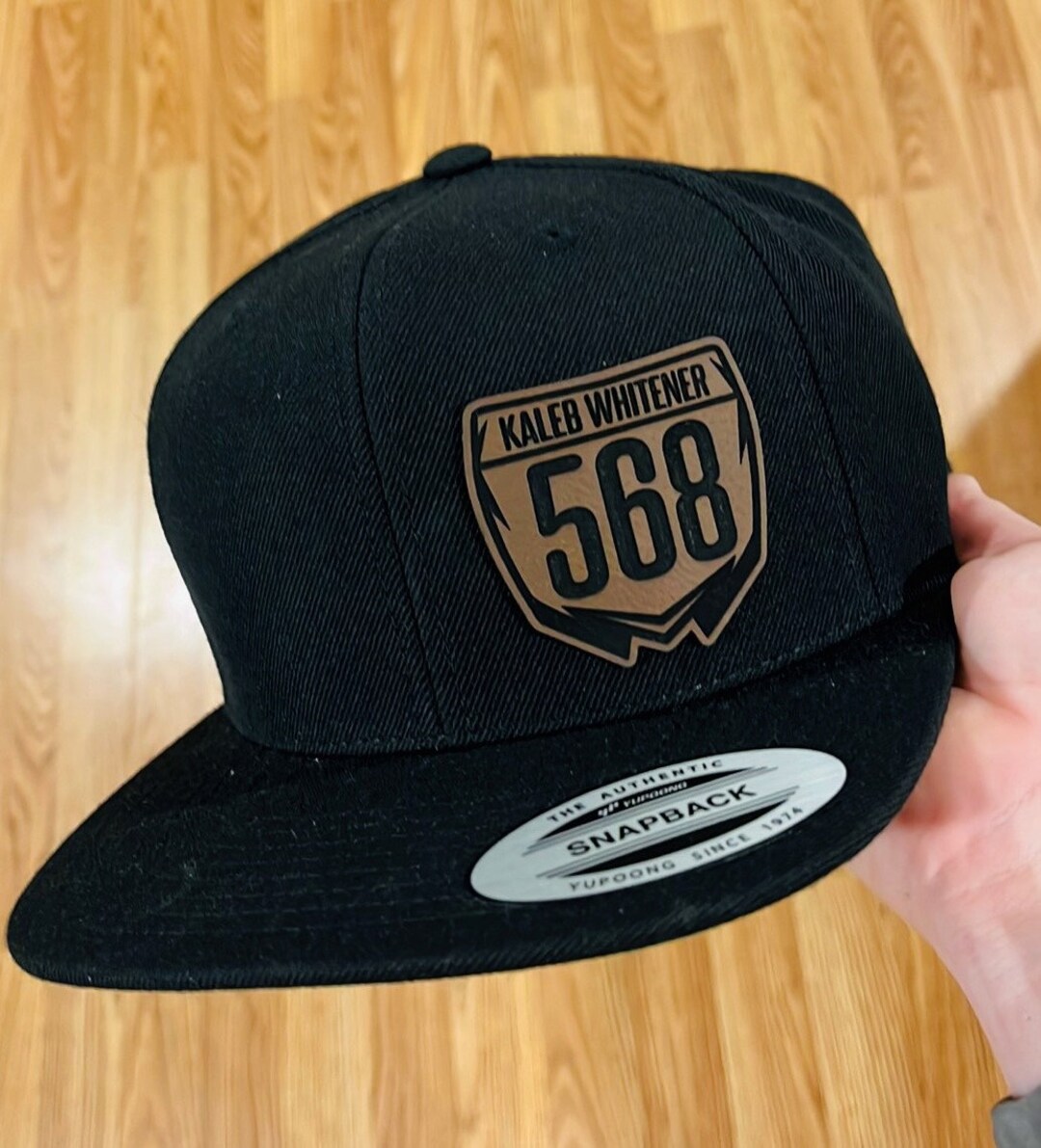 Custom Motocross Hat With All Black Underneath-motocross Number Name ...