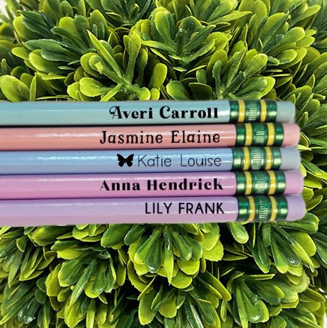 Custom Name Pencil | Pastel Pencils | Custom Back to School Supplies ...