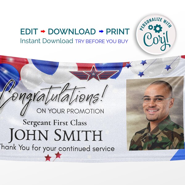 Military Retirement Banner Photo - Etsy