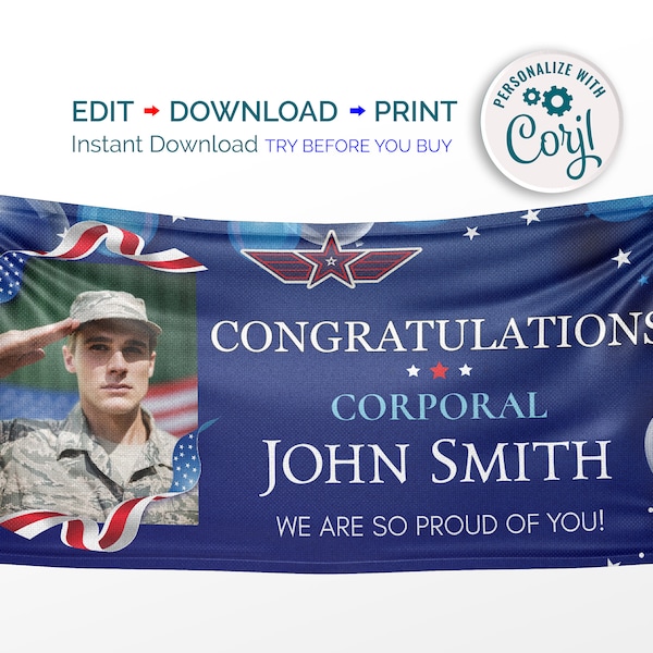 Military Retirement Banner Photo - Etsy