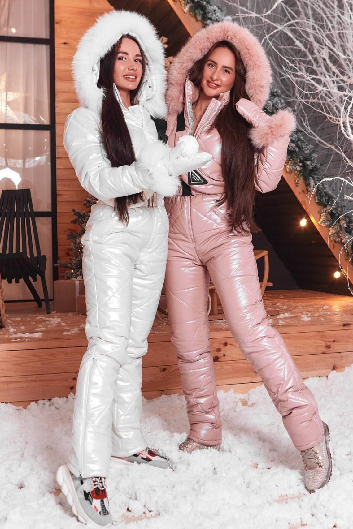 One Piece Ski Jumpsuit Winter Warm Woman Snowboard Ski Overalls Sport ...