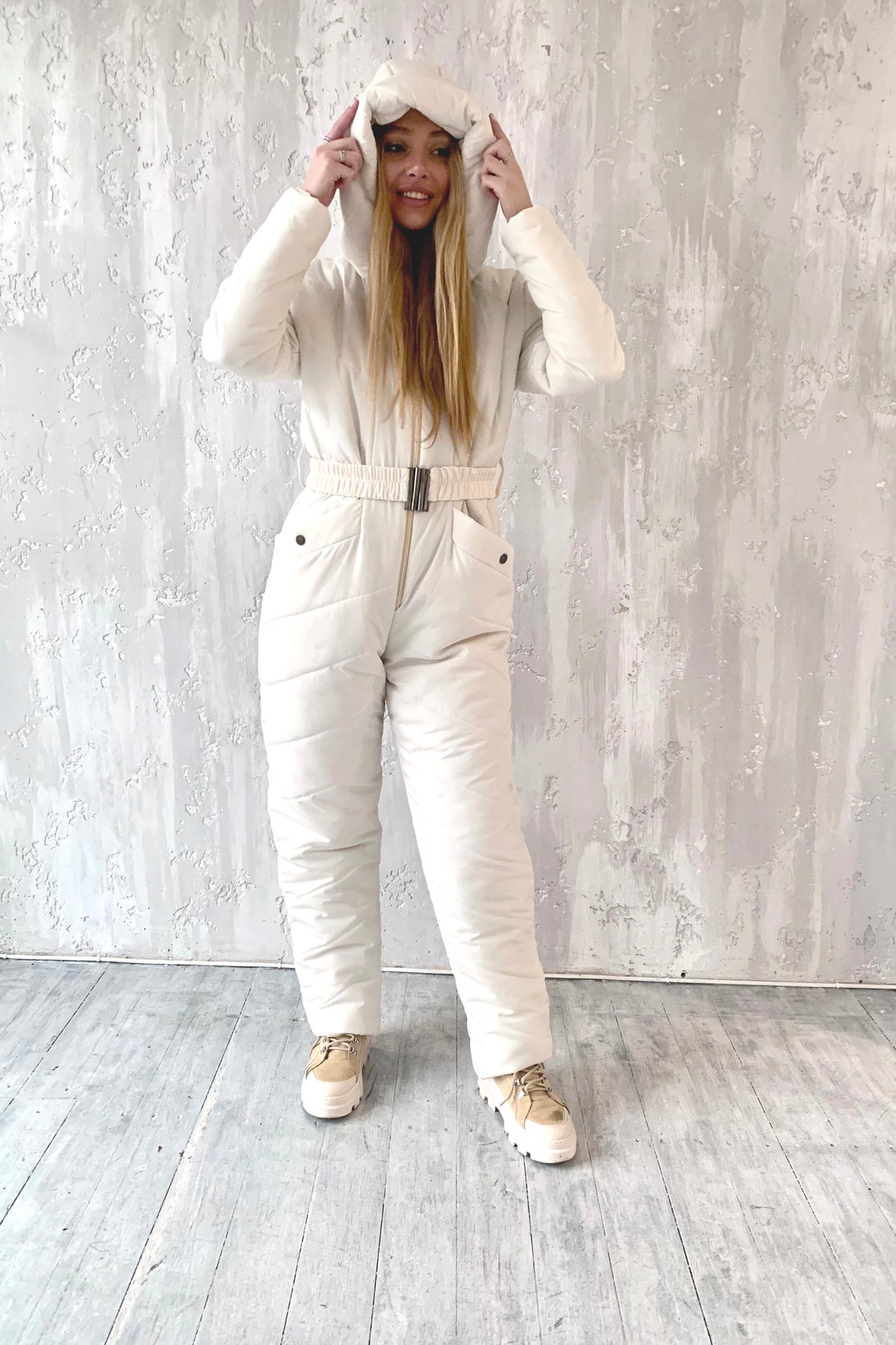 Ski Suit White Milk Ski Jumpsuit Ski Overall Ski Suit - Etsy