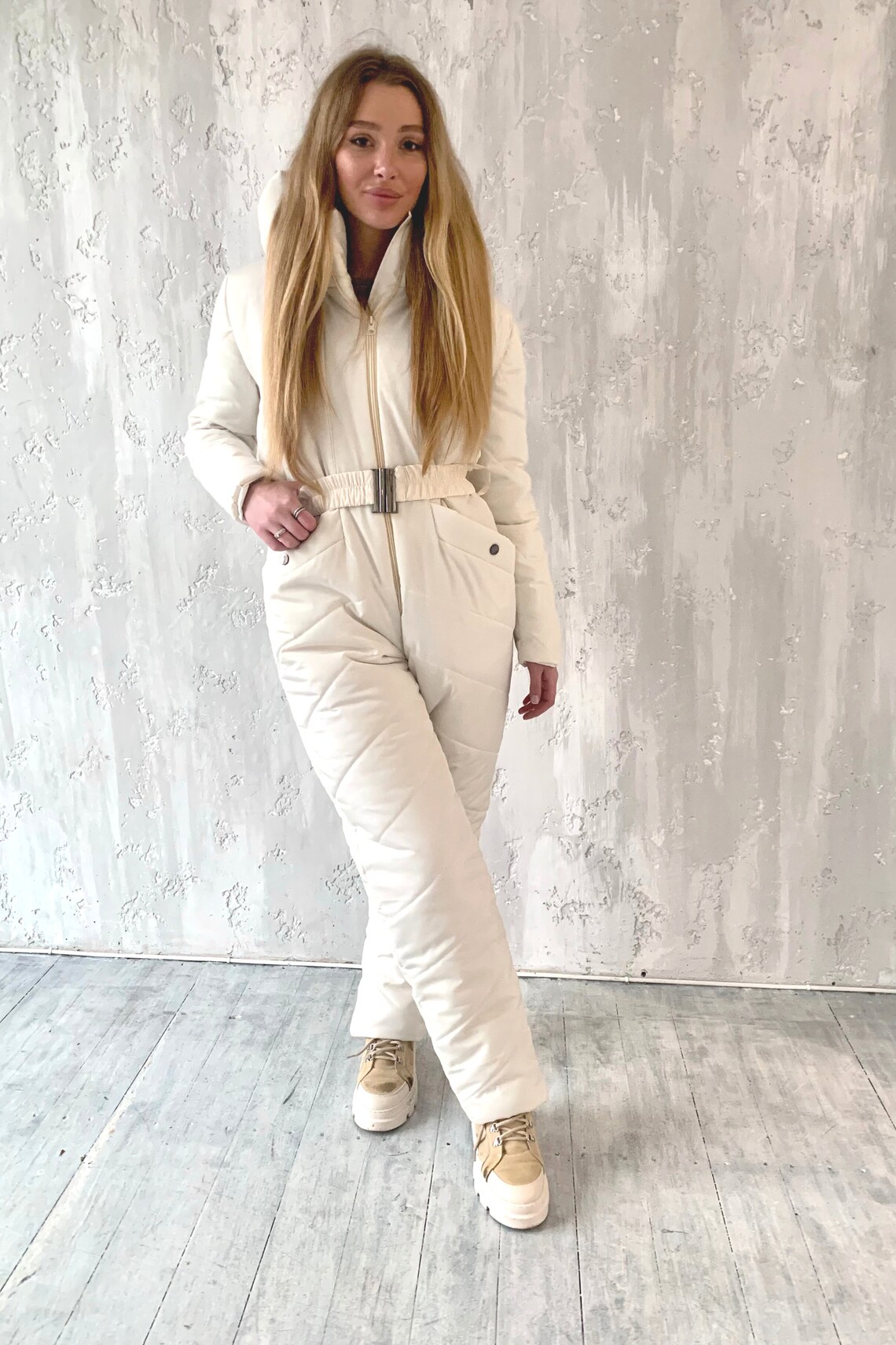 Ski Suit White Milk Ski Jumpsuit Ski Overall Ski Suit - Etsy