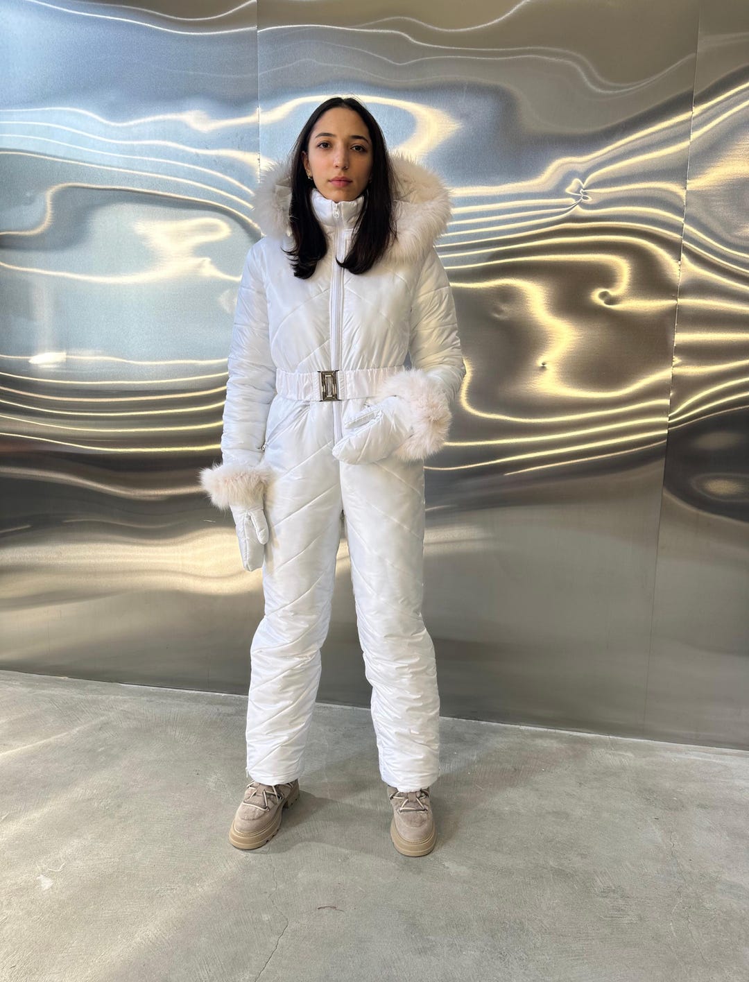 White Ski Suit, Women Ski Jumpsuit, Ski Suit Women, White Winter ...