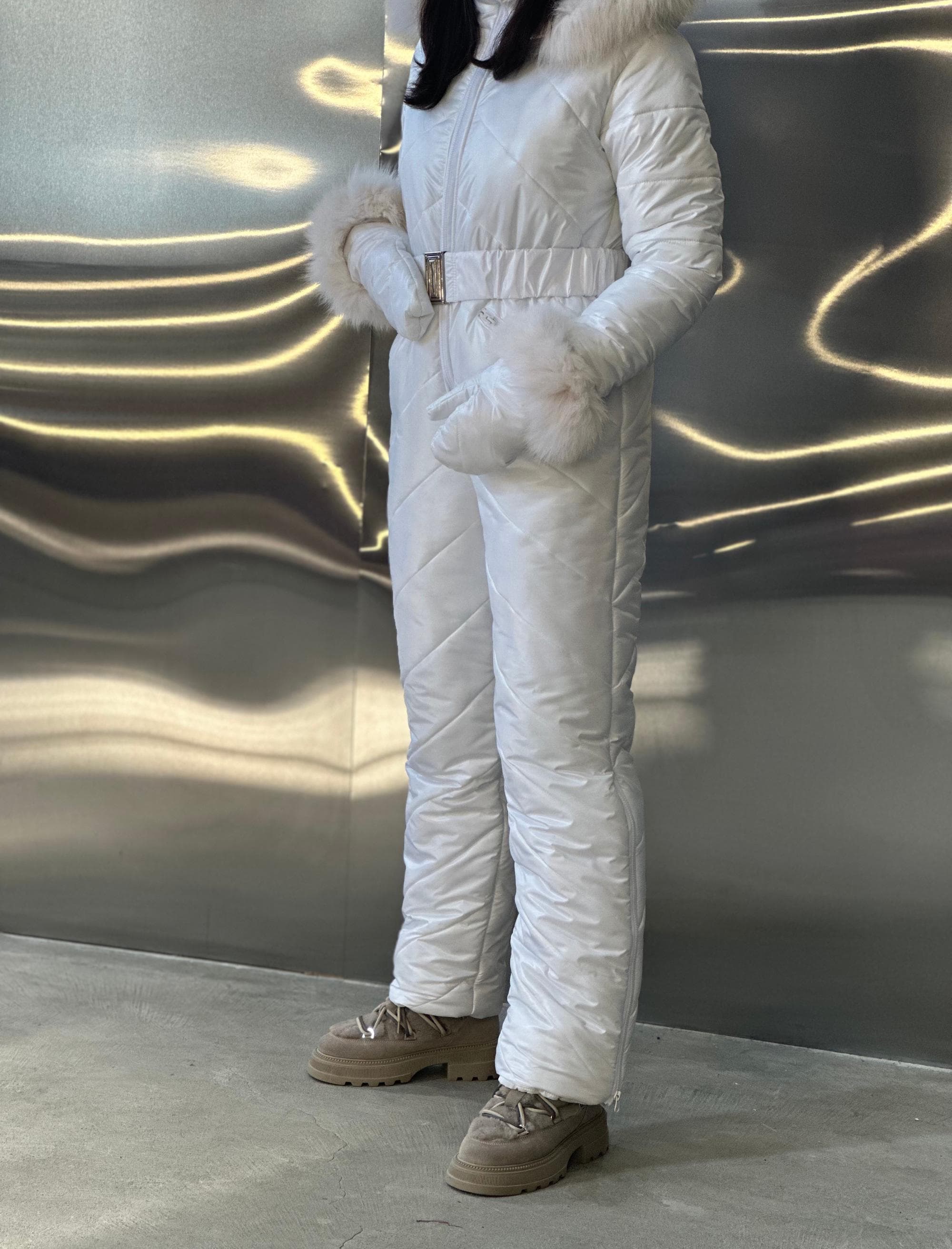 White Ski Suit, Women Ski Jumpsuit, Ski Suit Women, White Winter ...