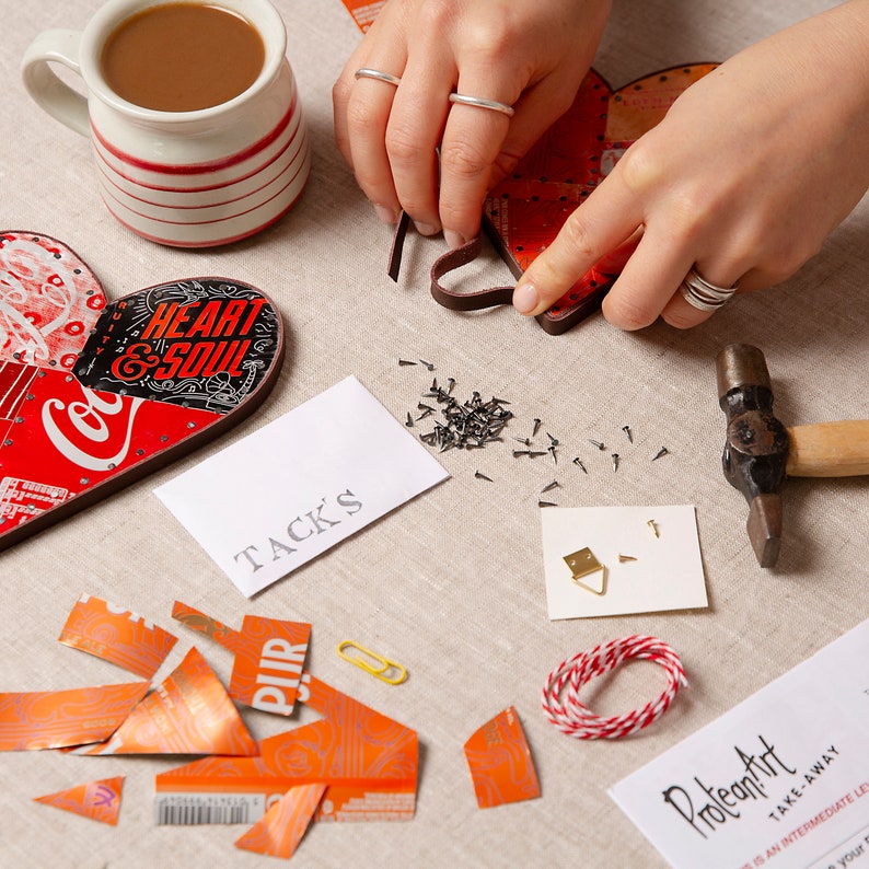 Upcycled Drink Can Heart Craft Kit – Make Your Own - Etsy
