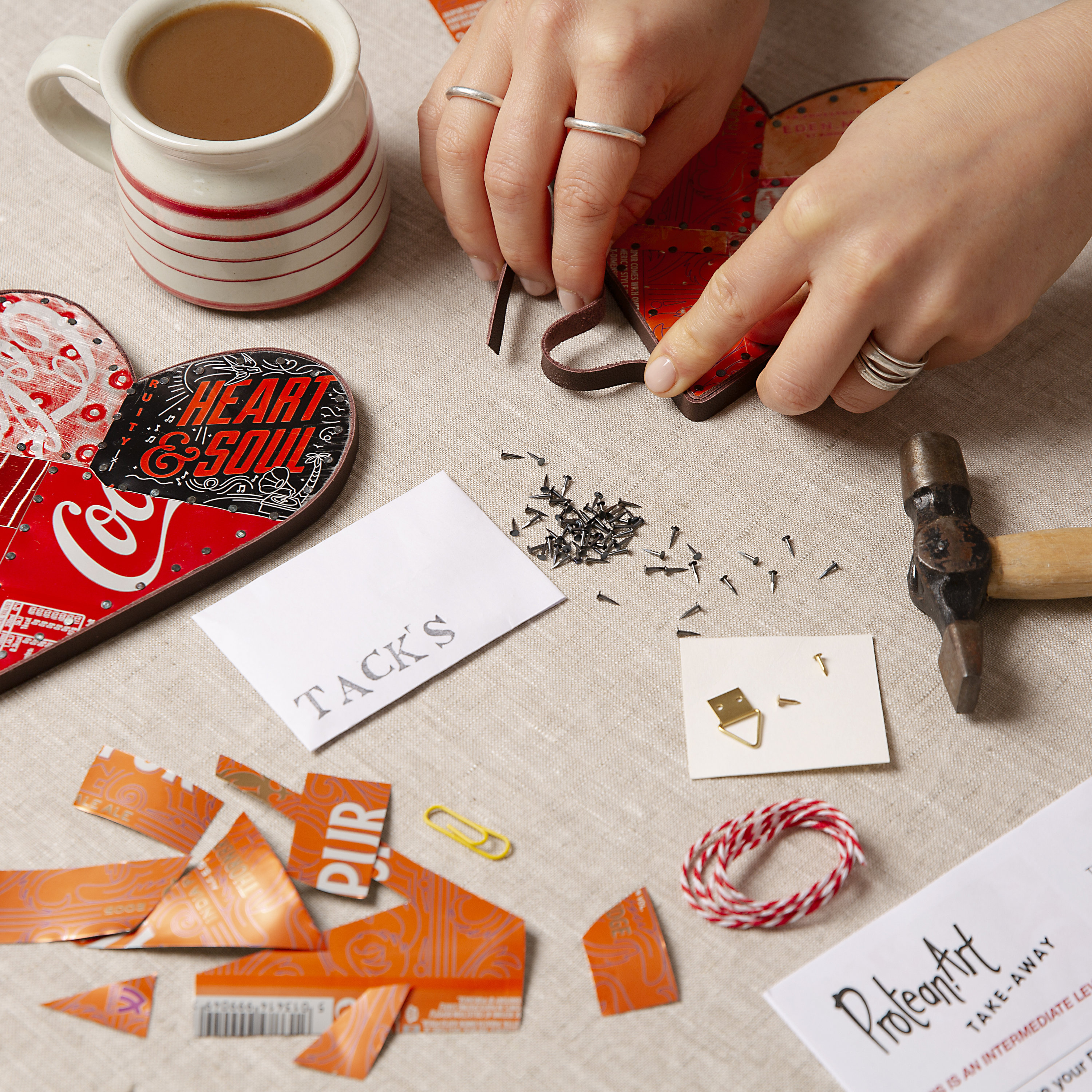 Upcycled Drink Can Heart Craft Kit – Make Your Own - Etsy