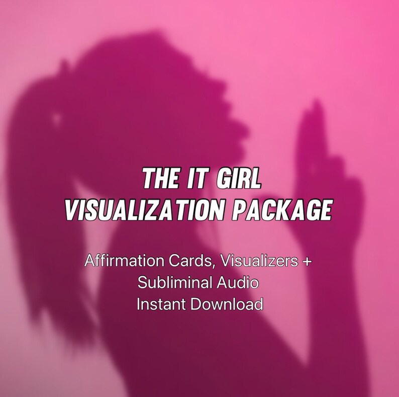 The It Girl Visualization Package Subliminal Audio, Instant Download - Etsy