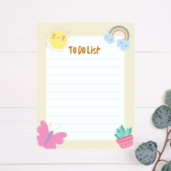 Colorful to Do List Printable Planner Page for Organization - Etsy