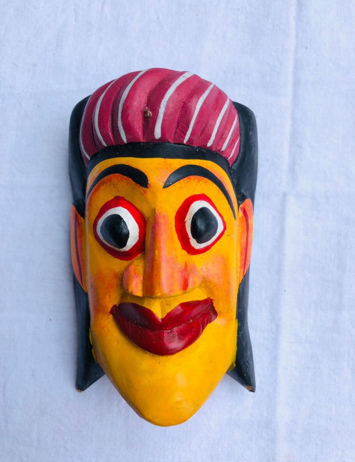 6 Set of Sri Lankan Traditional Kolam Mask Wooden Handmade - Etsy